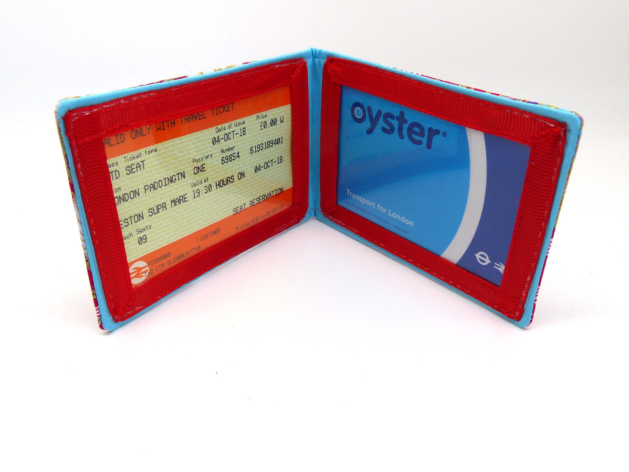 Oyster Card Holder, Bus Pass Holder, Travel Card Holder, Wallet. Red ...