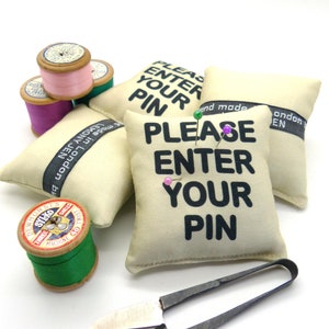 Pin Cushion. Please Enter Your Pin. Pins and Needles. - Etsy