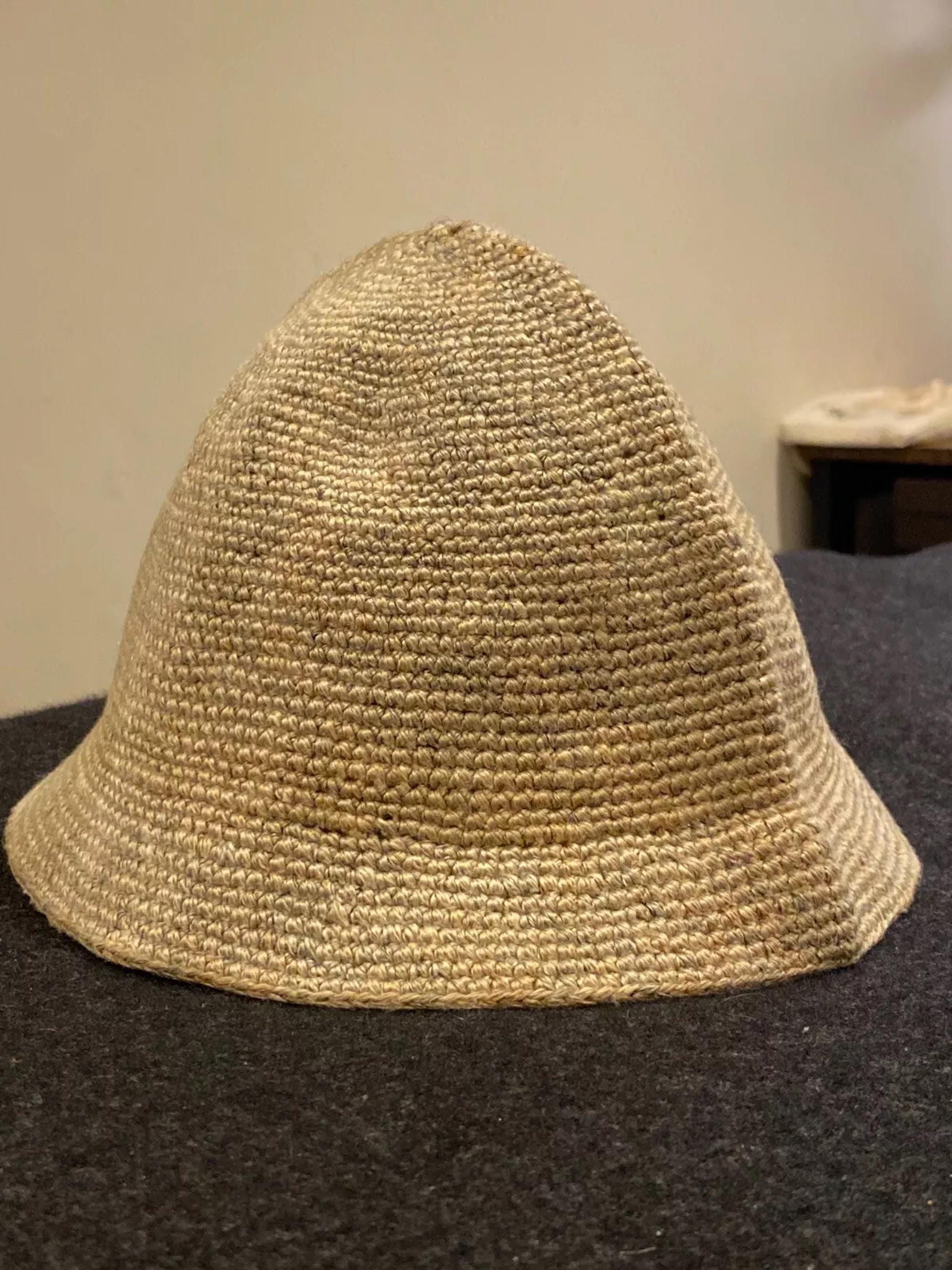 Traditional Vintage Ethiopian Dorze Neutral-coloured Woven Hat (unisex ...