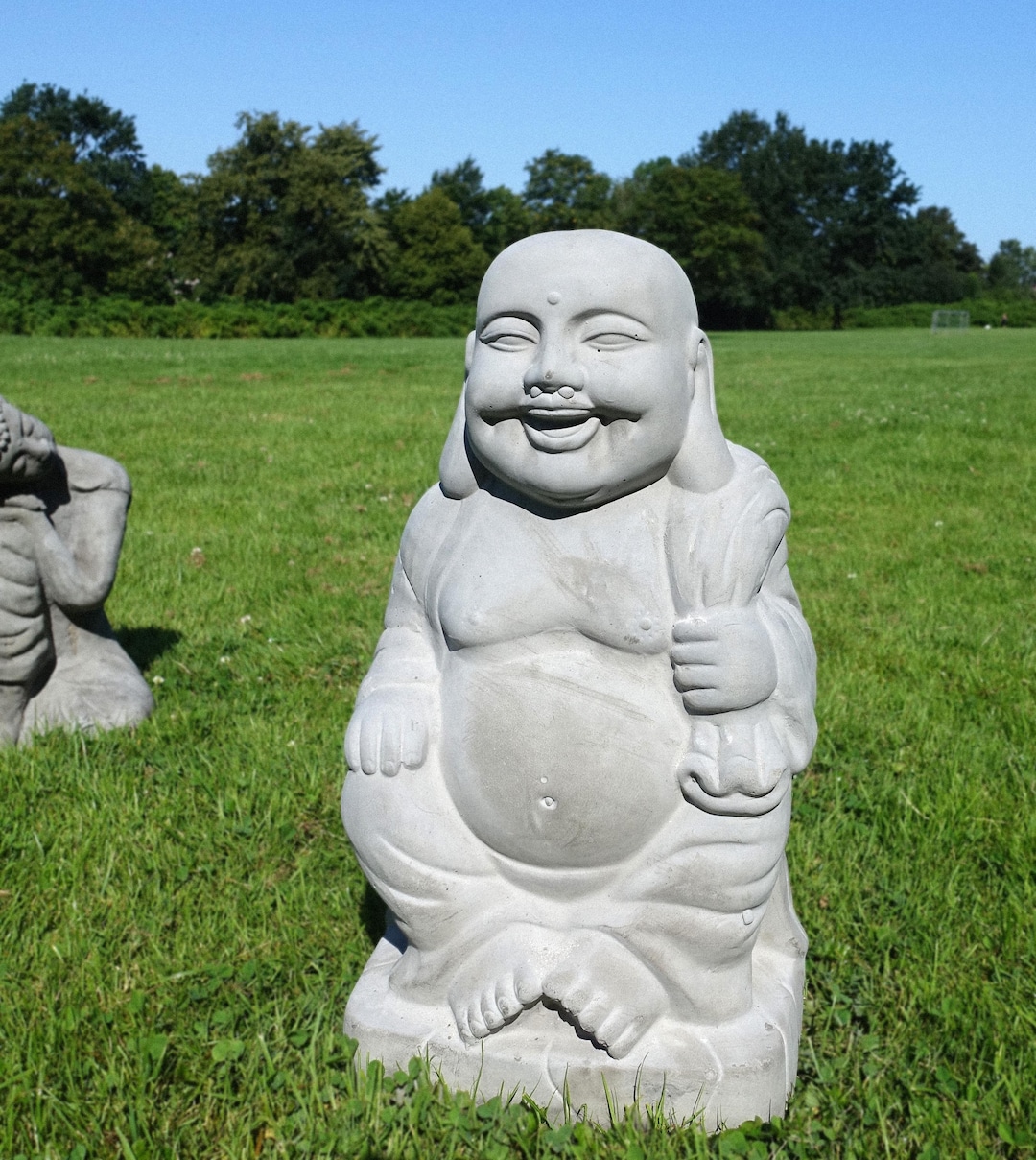 Buddha Hotei Statue, Monk, Garden Decor, Asian, Chinese, Garden Art ...