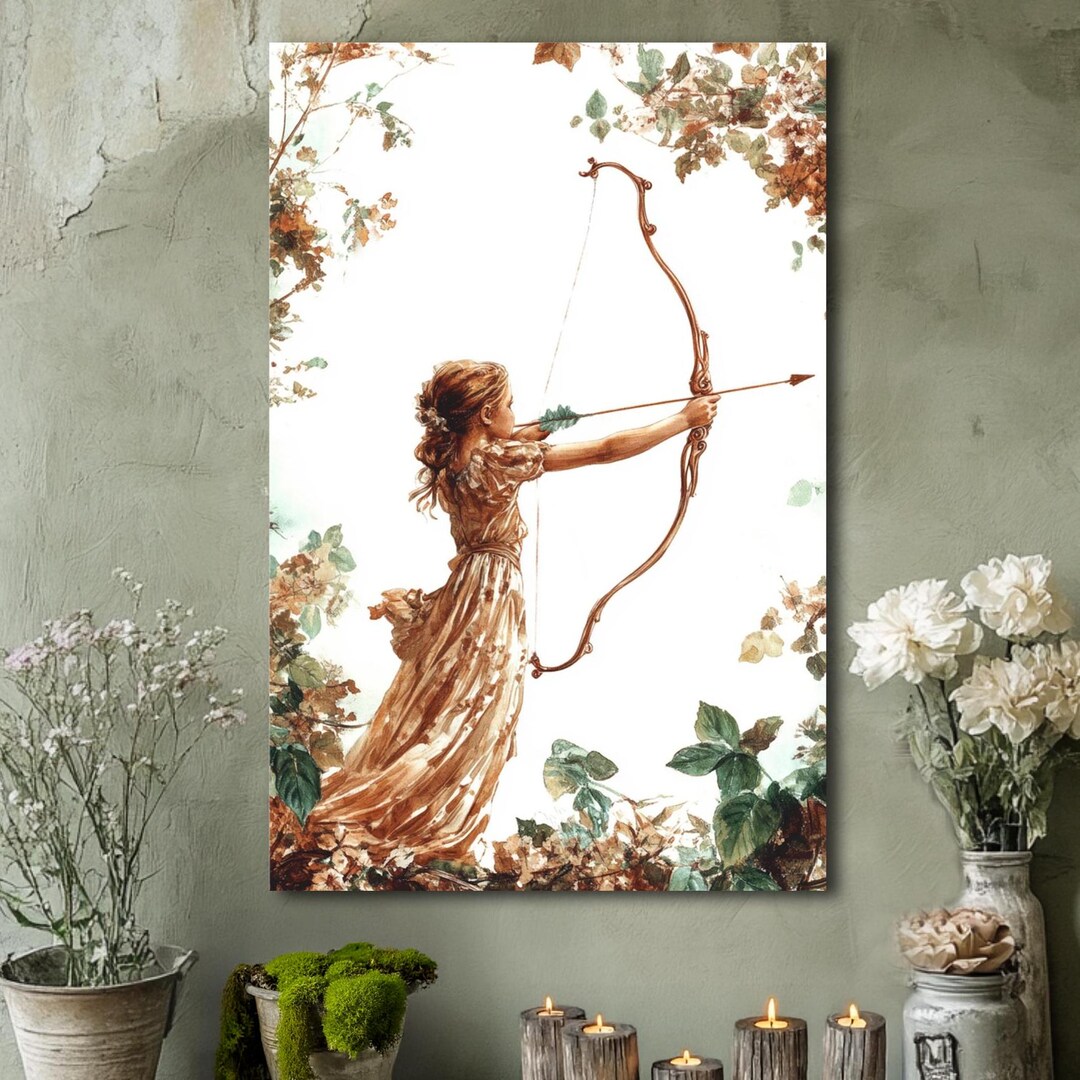 Valentine's Day Wall Art, Vintage Cupid Love Arrow Home Decor ...