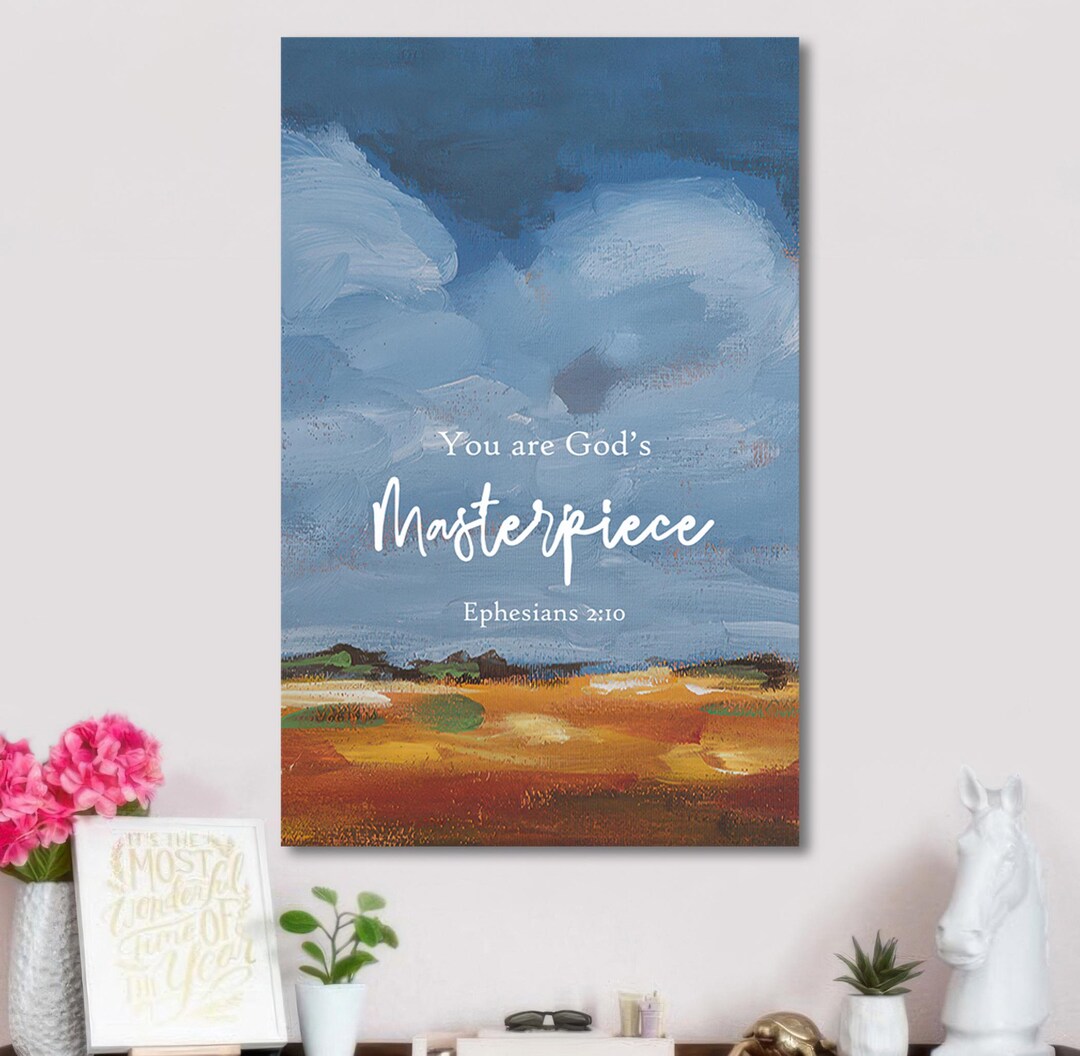 Bible Verse Wall Sign, Religious Scripture Home Decor, Christian Wall ...