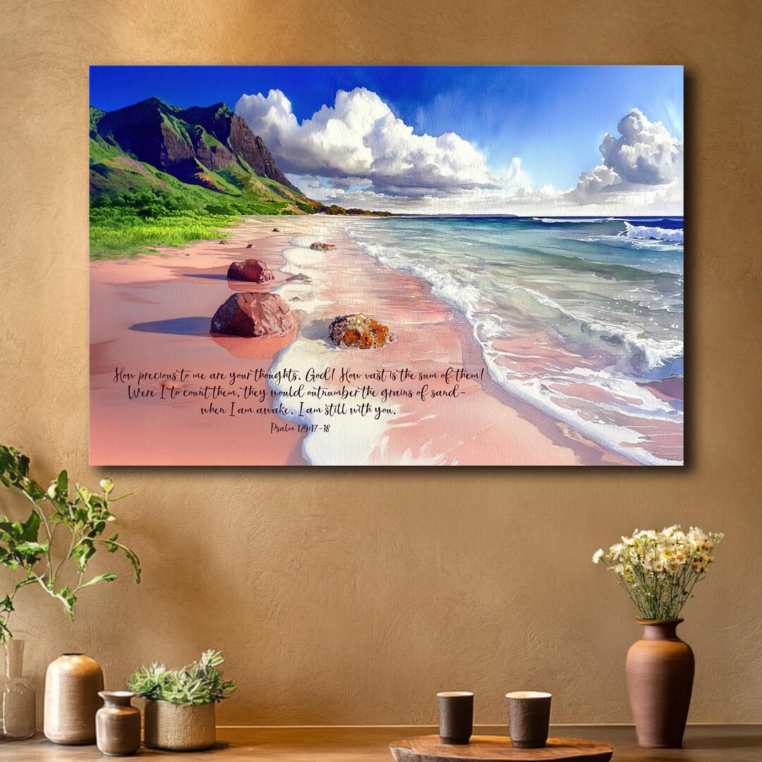 Bible Verse Wall Art, Christian Scripture Wall Print, Psalm 139 Art ...