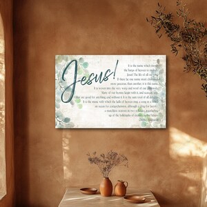 Christian Wall Art, Faith Based Home Decor, Jesus Quote Sign, Calming ...