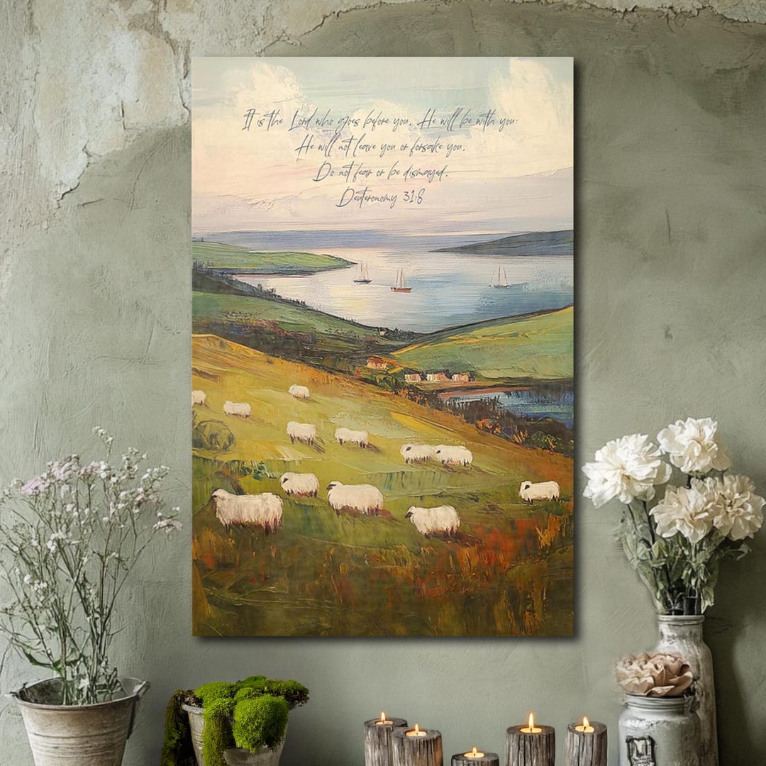 Christian Bible Verse Wall Art Print Scripture of Protection Home Decor ...