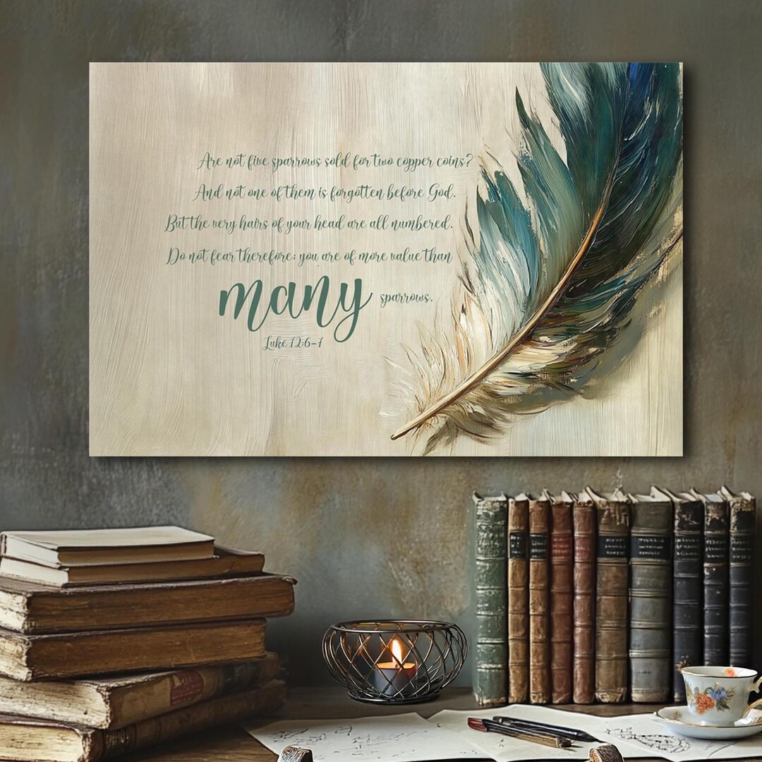Christian Wall Art Bible Verse Scripture Home Decor Spiritual Wall ...