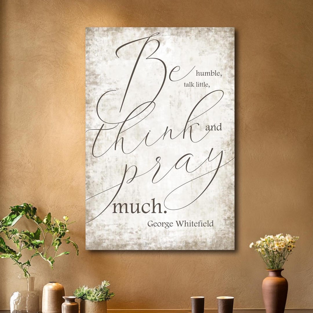 Christian Wall Art, Faith Based Home Decor, Be Humble Quote Sign, Boho ...