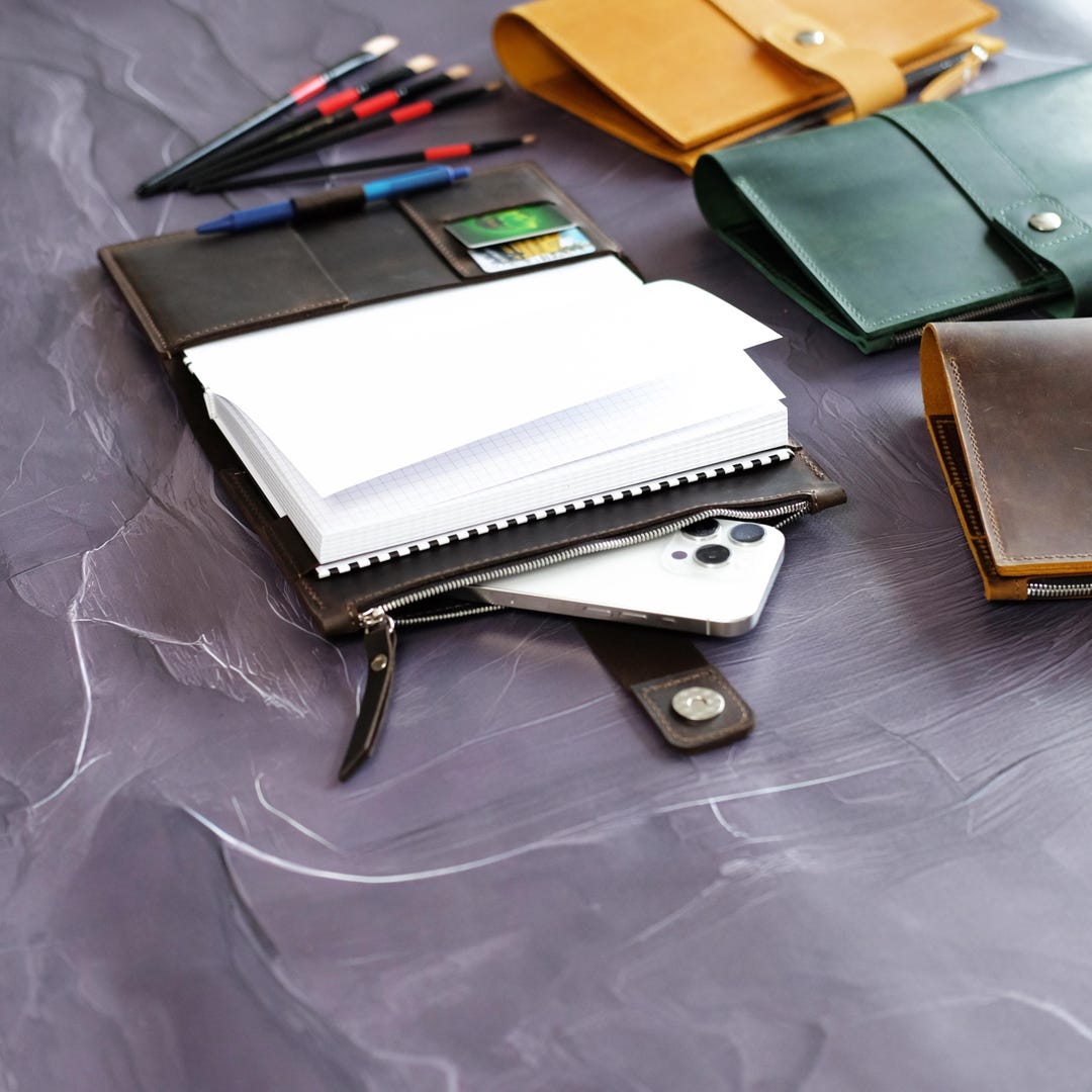 Custom Journal Cover, Dad Gift From Daughter, Engraved Leather Notebook ...