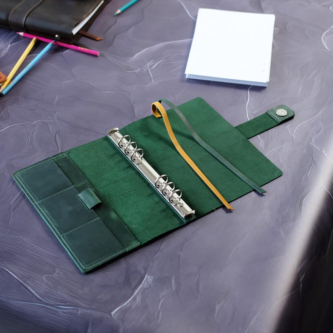 Custom A5 Binder, Leather Journal Planner, Refillable Notebook ...