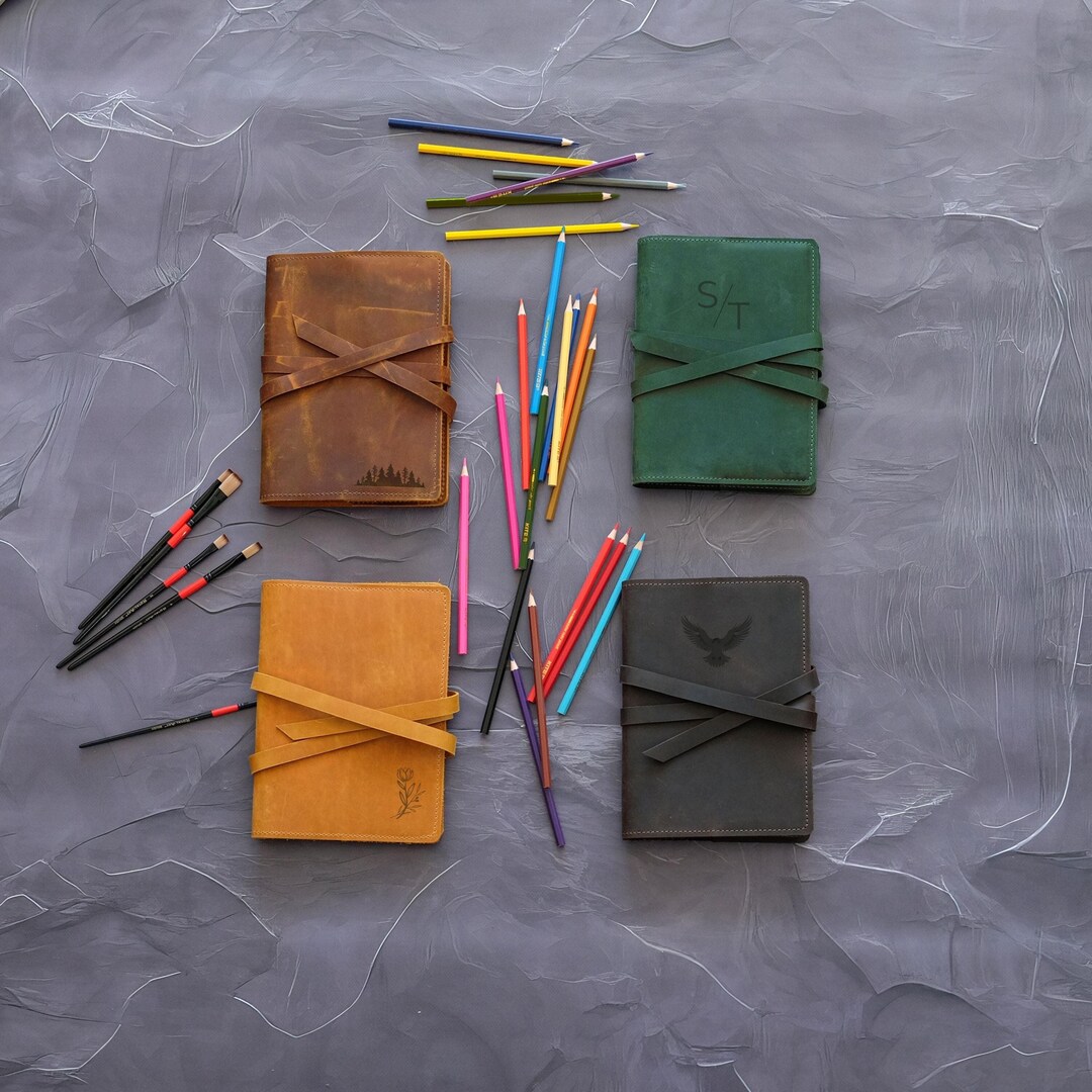 Refillable Notebook Cover B6 B5 A4 A5 A6, Leather Journal Cover for ...