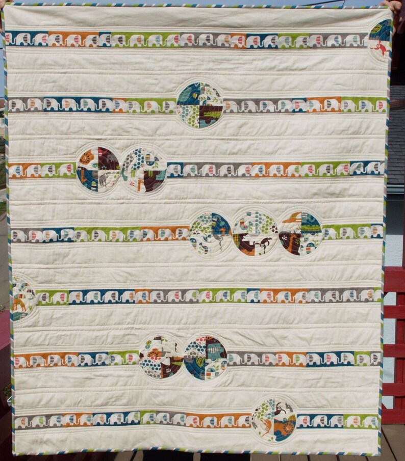 Elephant March Quilt Pattern -PDF - Etsy