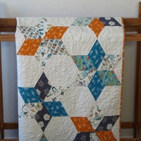 Frog FPP Quilt Pattern: Modern FPP • Animal Patchwork Quilt Block • FPP ...