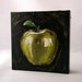 Green Apple Painting Original Artwork Small Acrylic - Etsy