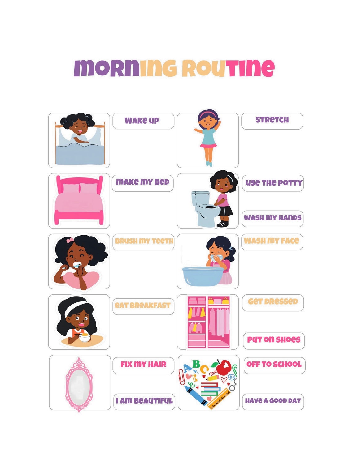 Toddler Baby Girl Morning Routine, Toddler Baby Girl Bedtime Routine ...
