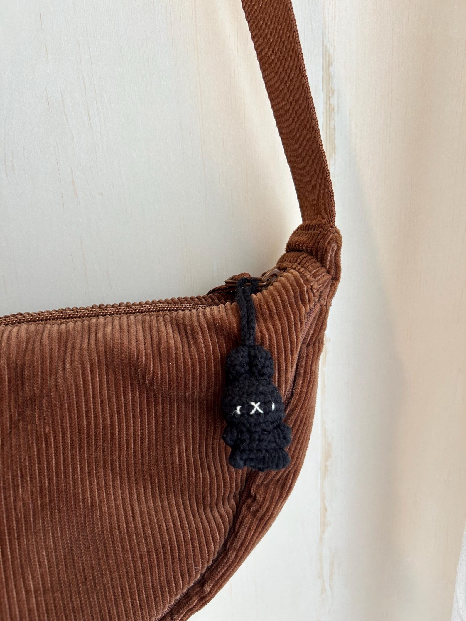 Cute Mini Miffy Crochet Keychain | Black Pearl Miffy | Tiny Bunny Bag ...