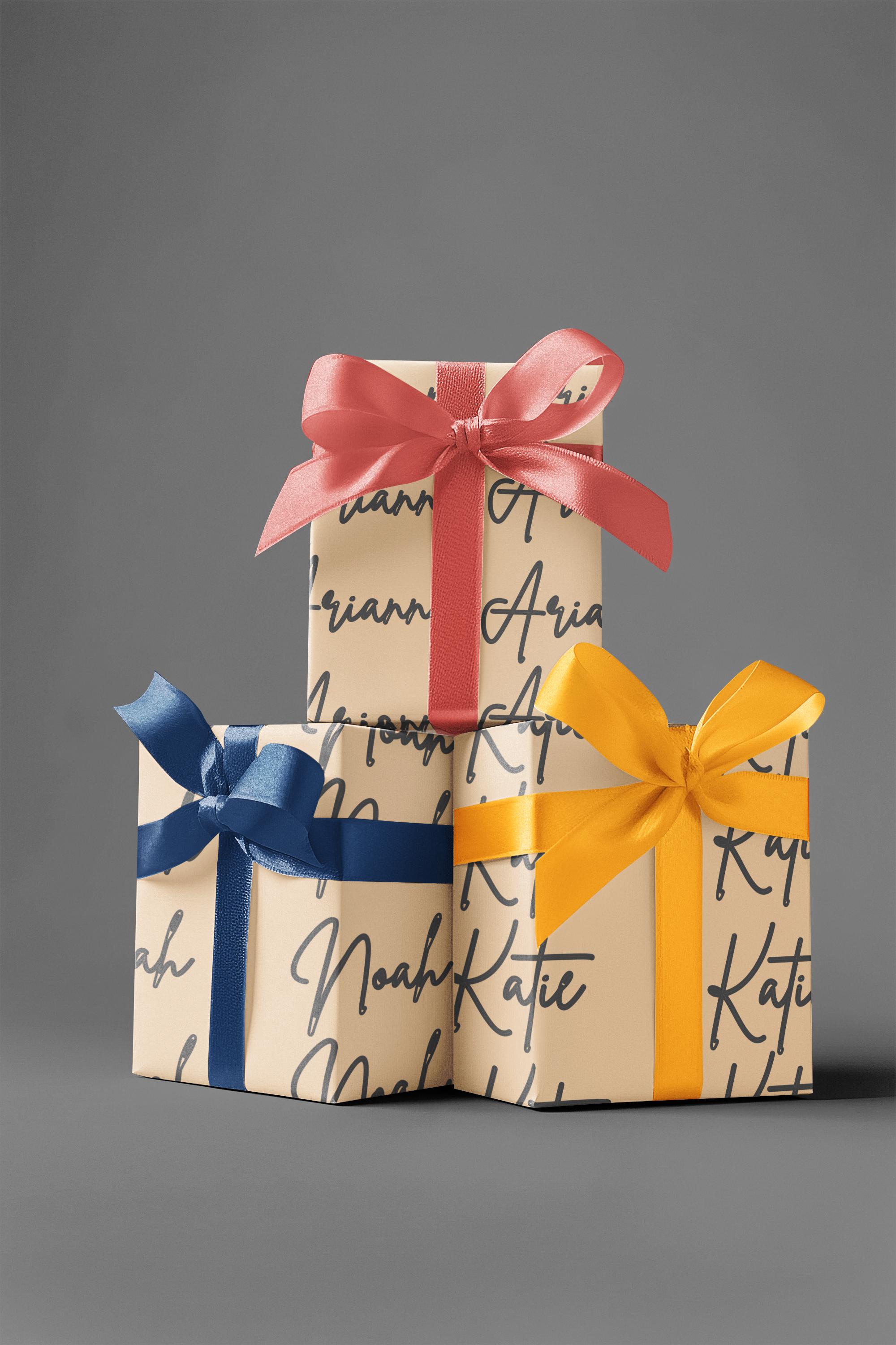 Custom Gift Wrap Personalized Name Unique Kids Birthday Special ...