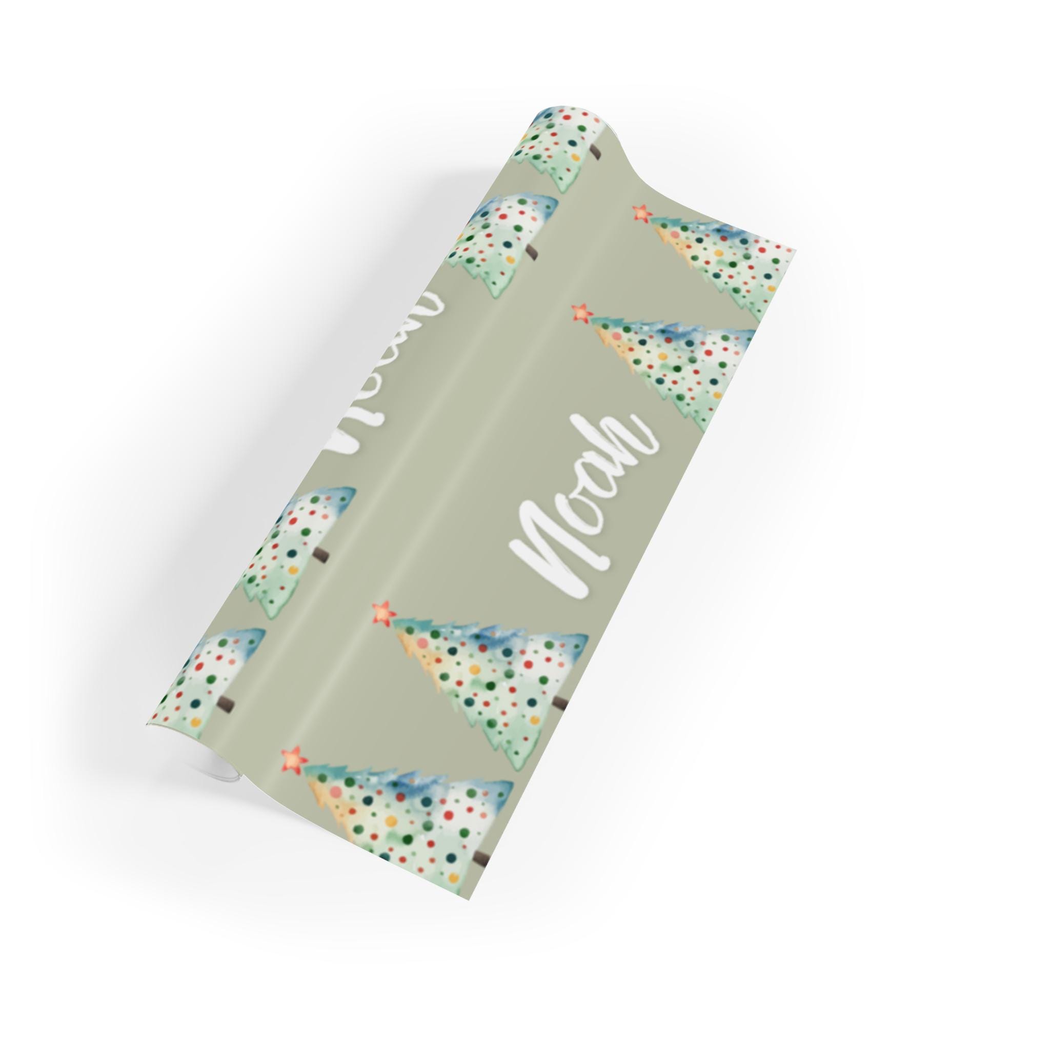 Custom Gift Wrap Personalized Name Unique Kids Christmas Customizable ...