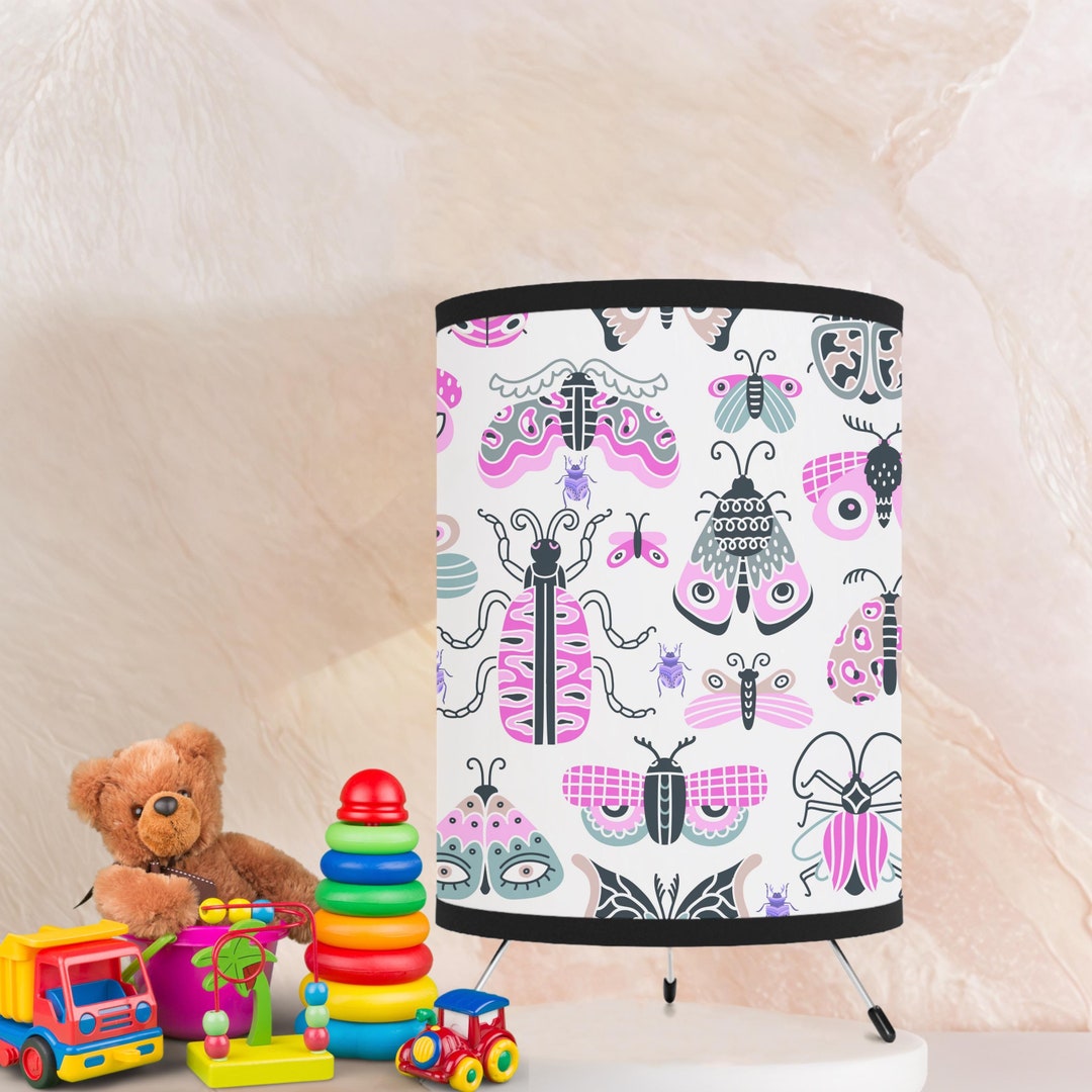 Retro Bugs Tripod Lamp Adds Fantasy Style Home Decor to Kids Room ...