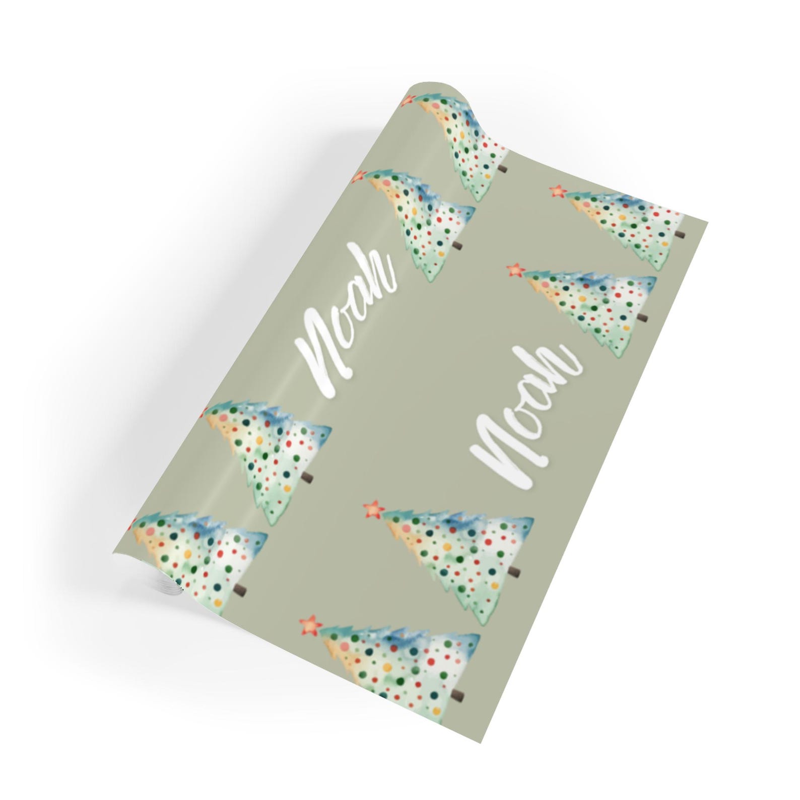 Custom Gift Wrap Personalized Name Unique Kids Christmas Customizable ...