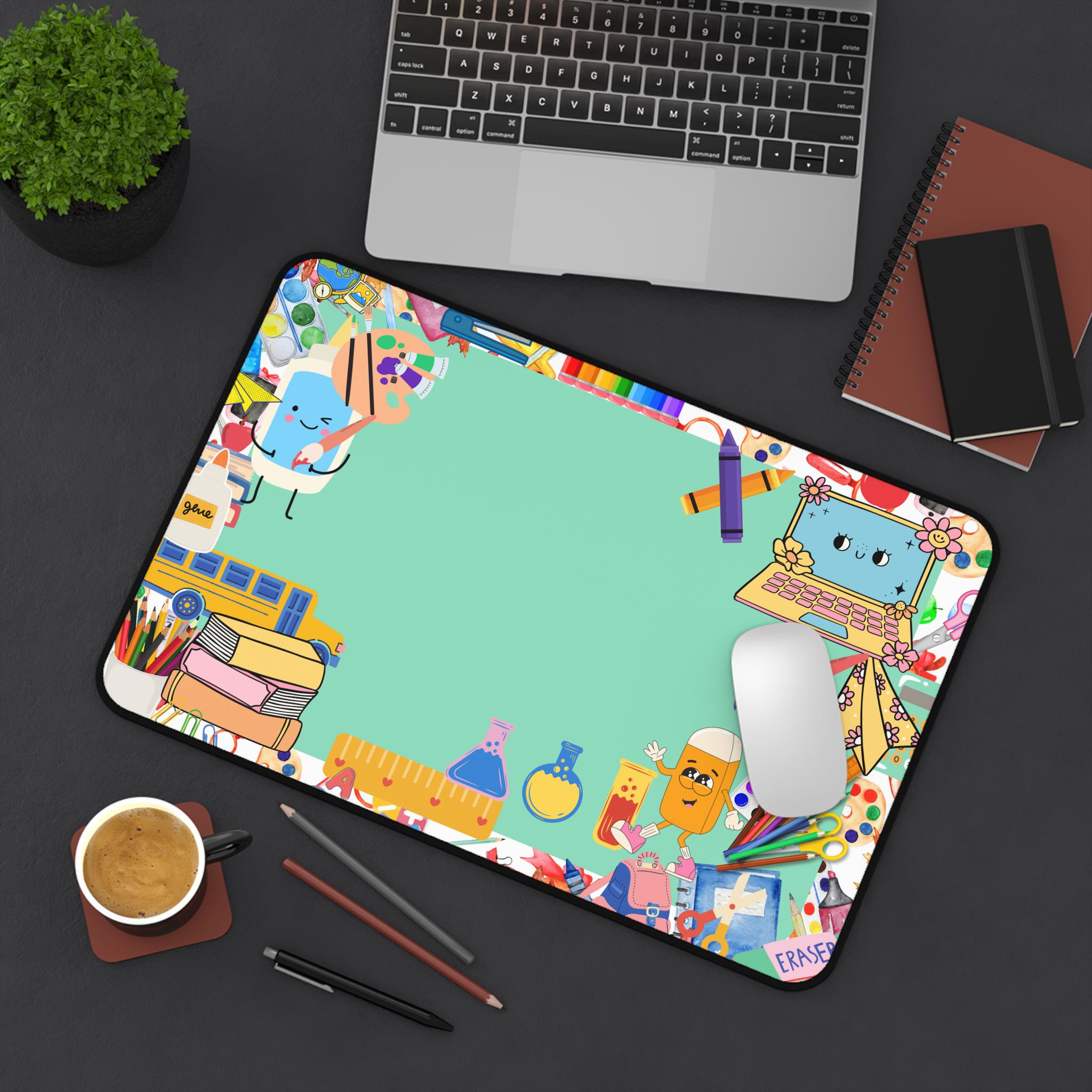 Teacher Desk Mat Back to School Cute Classroom Idea Perfect Gift ...