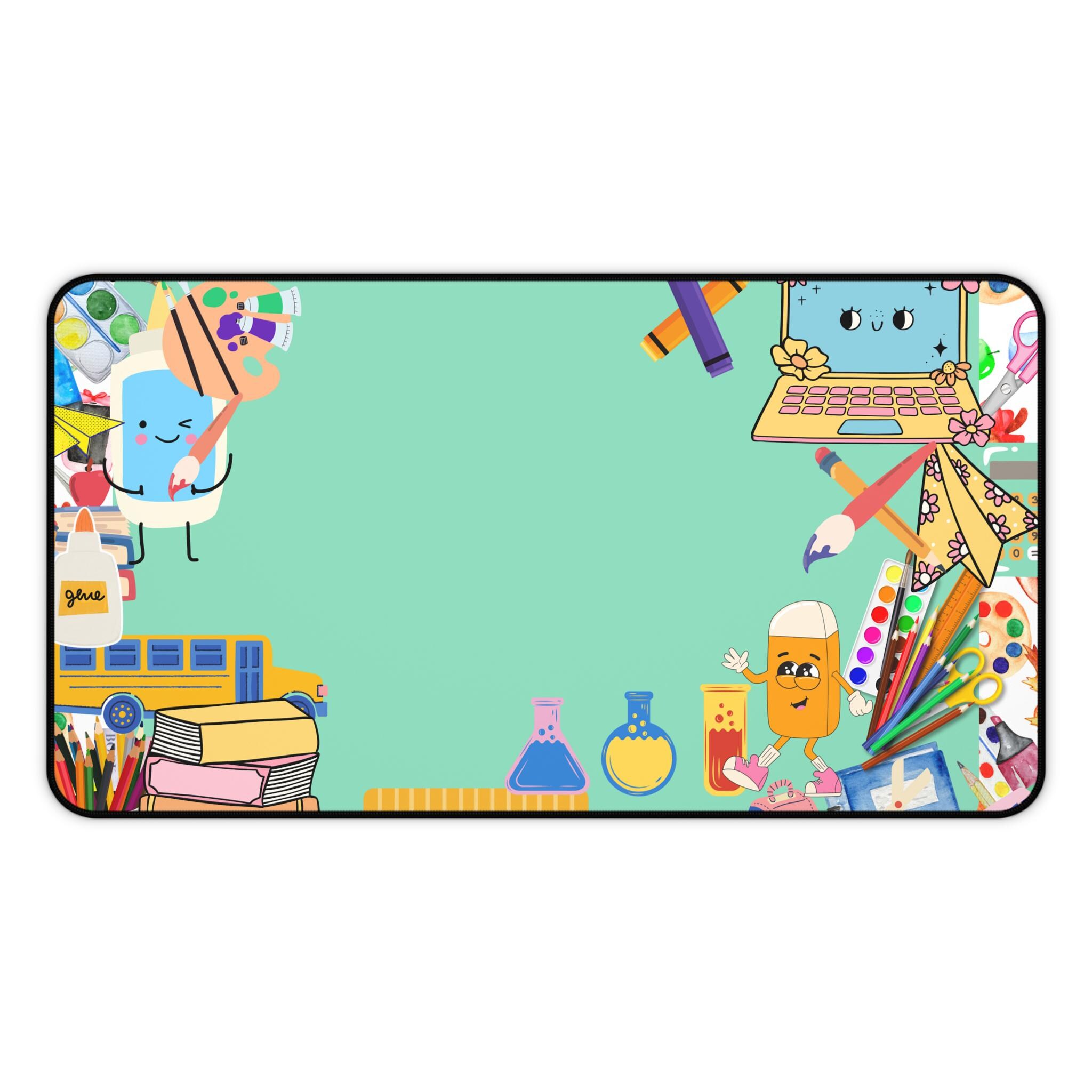 Teacher Desk Mat Back to School Cute Classroom Idea Perfect Gift ...