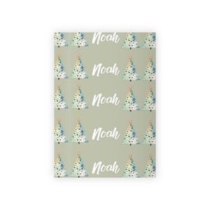 Custom Gift Wrap Personalized Name Unique Kids Christmas Customizable ...