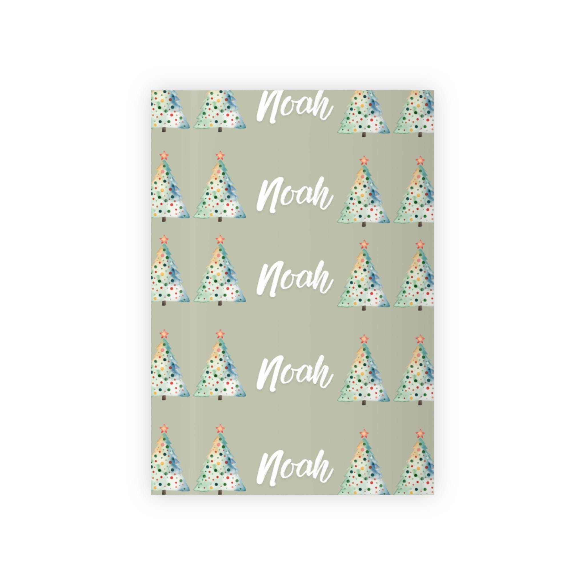 Custom Gift Wrap Personalized Name Unique Kids Christmas Customizable ...