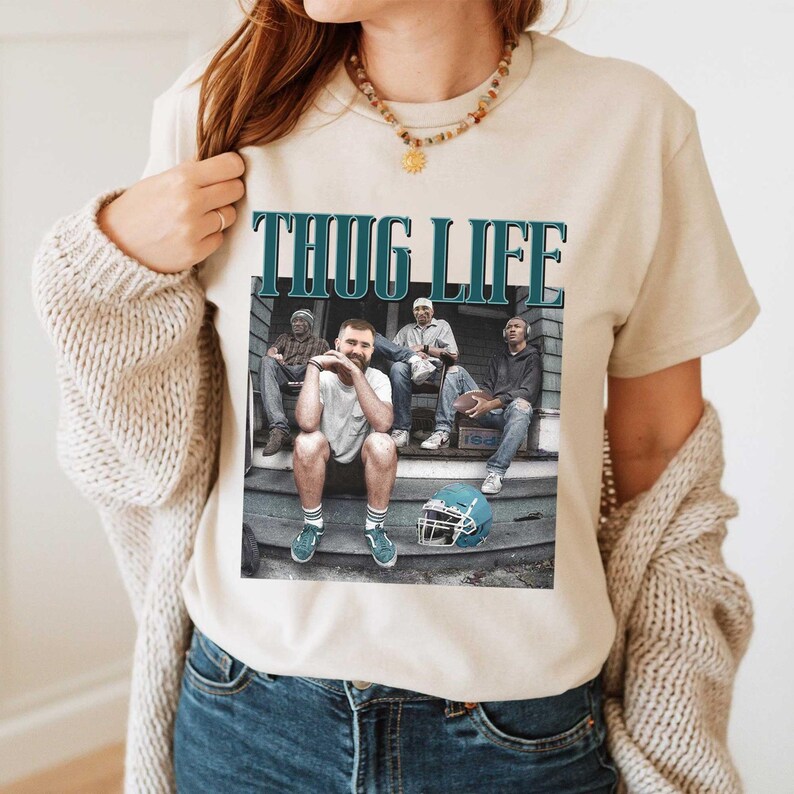 Vintage Thug Life Football Shirt, Philadelphia Football Shirt, Jason ...