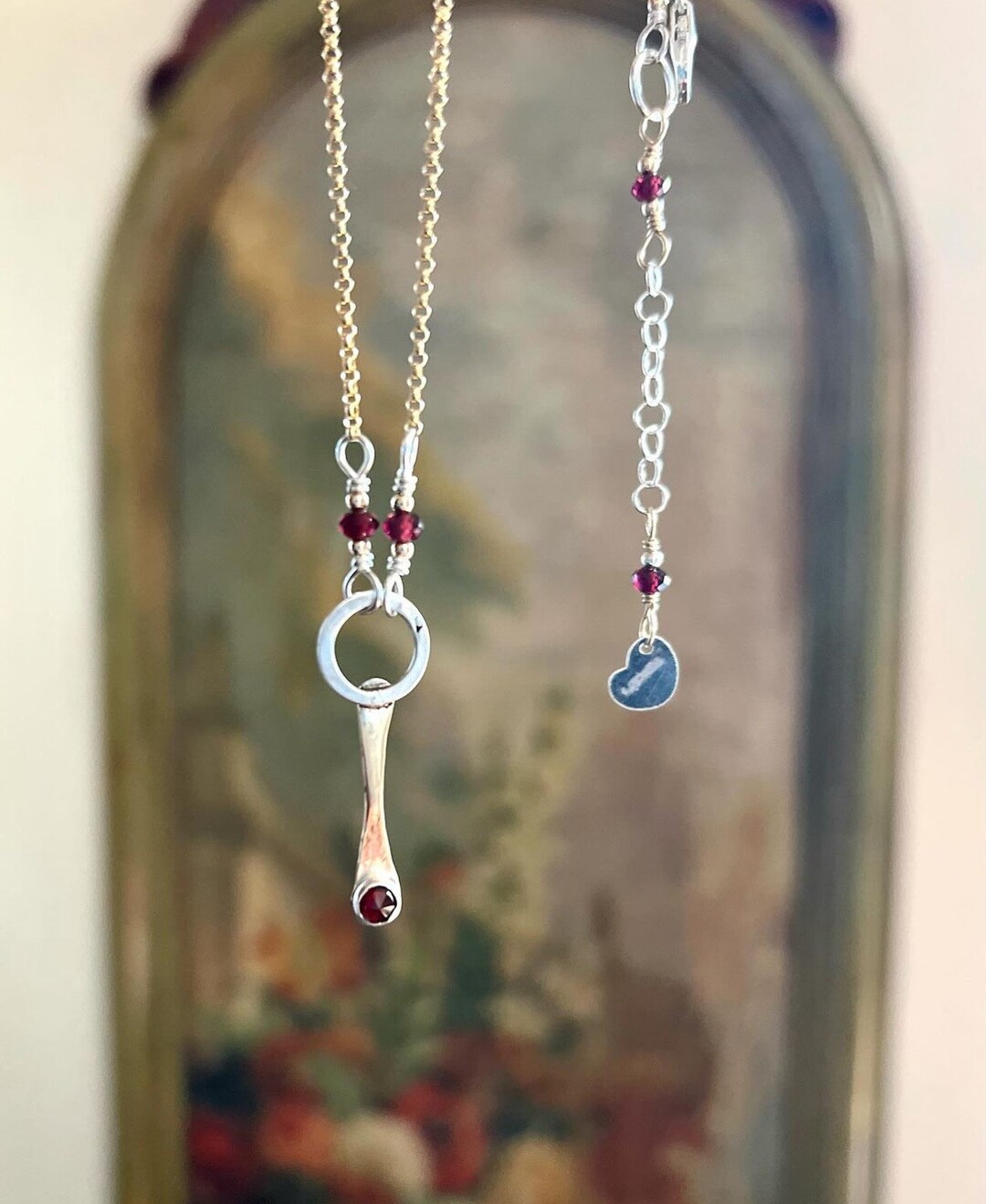 Garnet Pendant, Magic Wands, Mixed With 14kt Gold Filled Mixed With ...