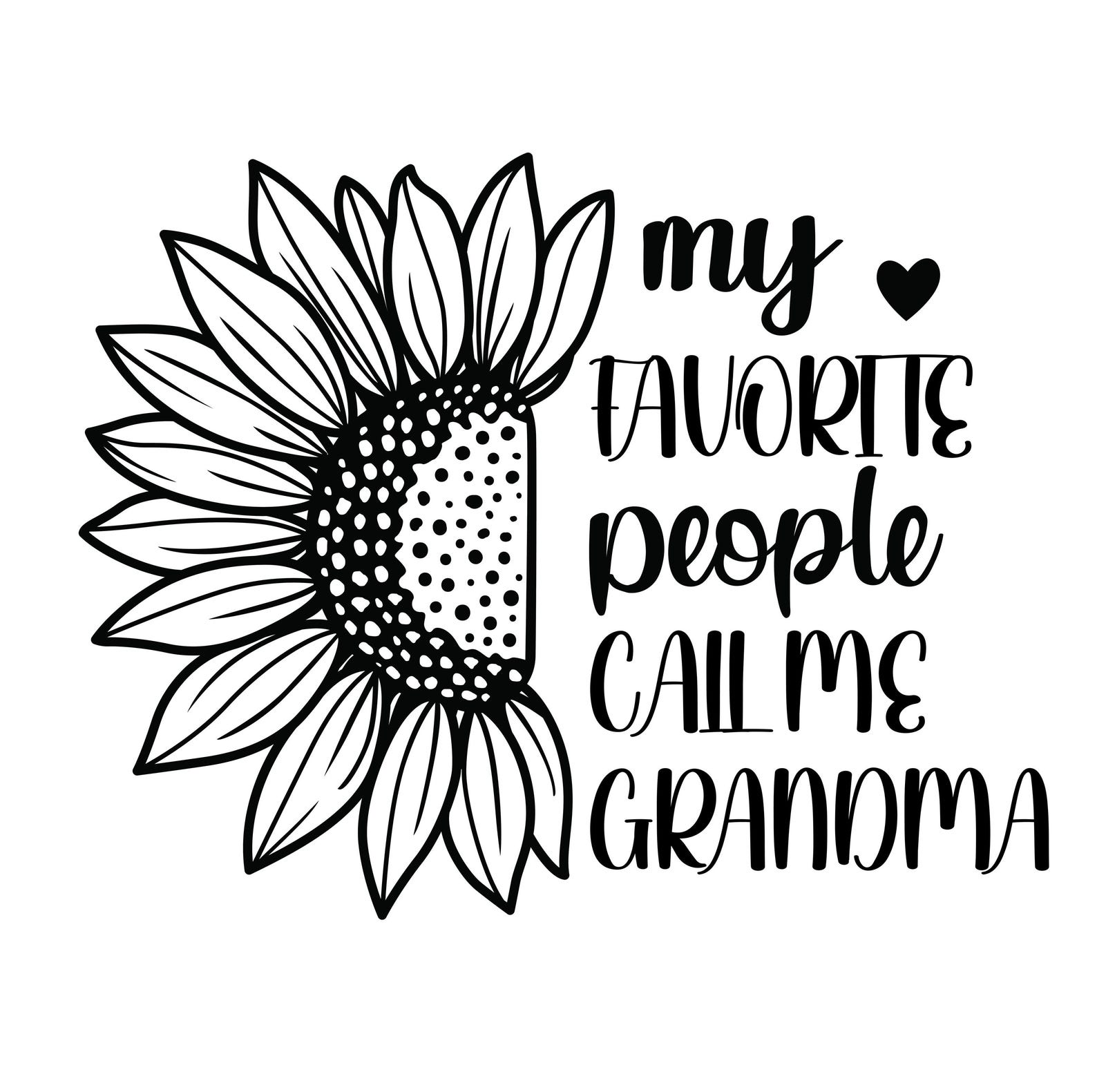 Grandma SVG PNG | Sweet Family Quote Design | Cricut & Sublimation File ...