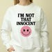 I'm Not That Innocent SVG PNG | Black & White Sassy Smiley Face | Funny ...
