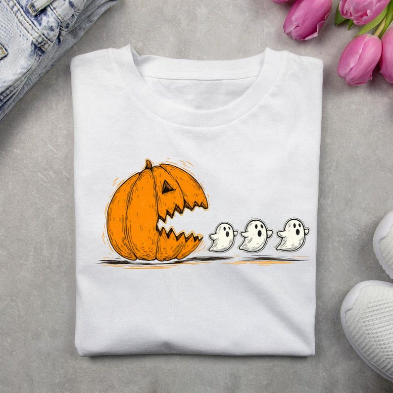 Spooky Pumpkin Ghost PNG | Halloween Funny Digital Download | 300 DPI ...