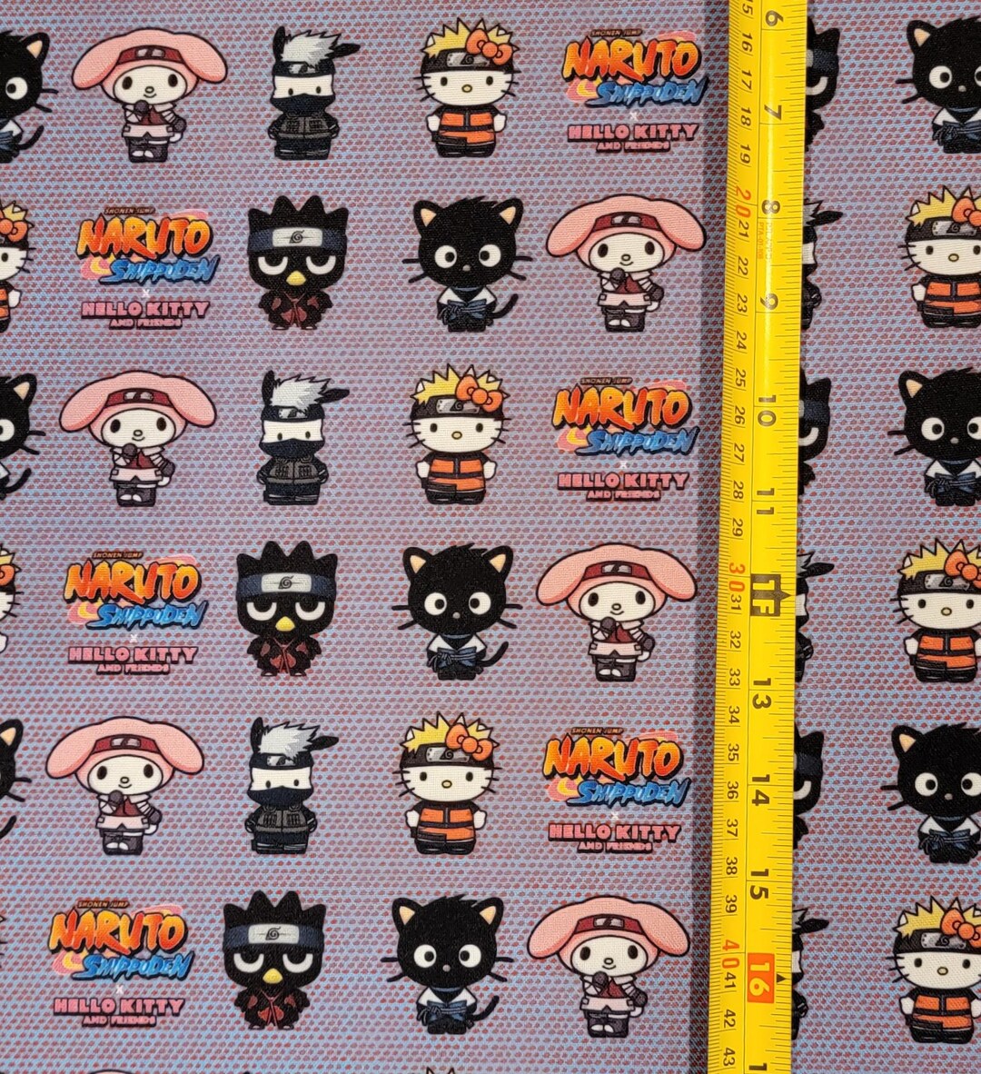 HK and Friends X NT Mashup Anime Purple Fabric ( 2 Size Selections: 18 ...