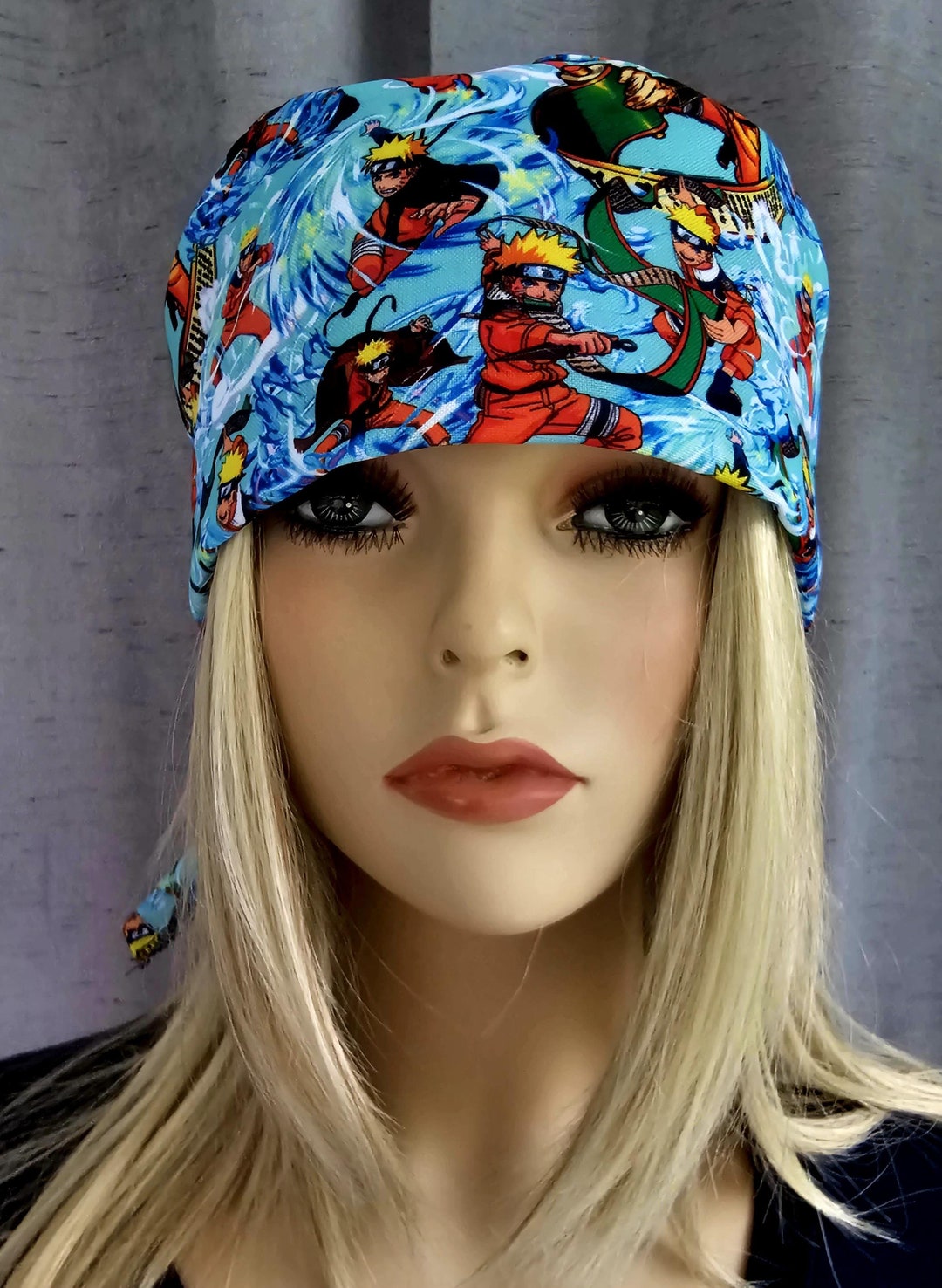 NRT Uzmki Anime Blue Medical Nurse Scrub Cap With 2 Size Selections - Etsy