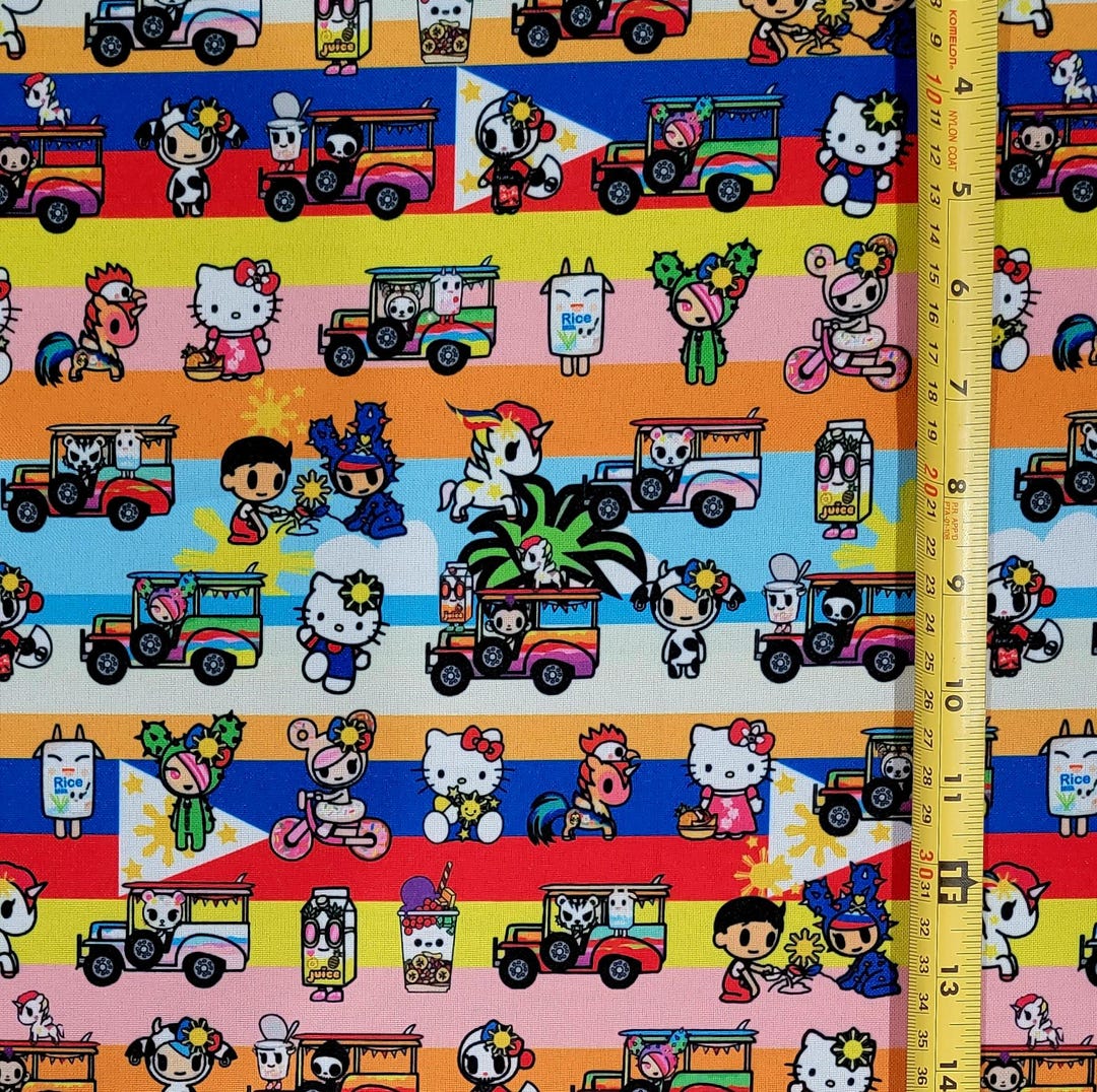 HK and Friends X TKDK Philippines Jeepney Sun and Stars Pinas Fabric ...