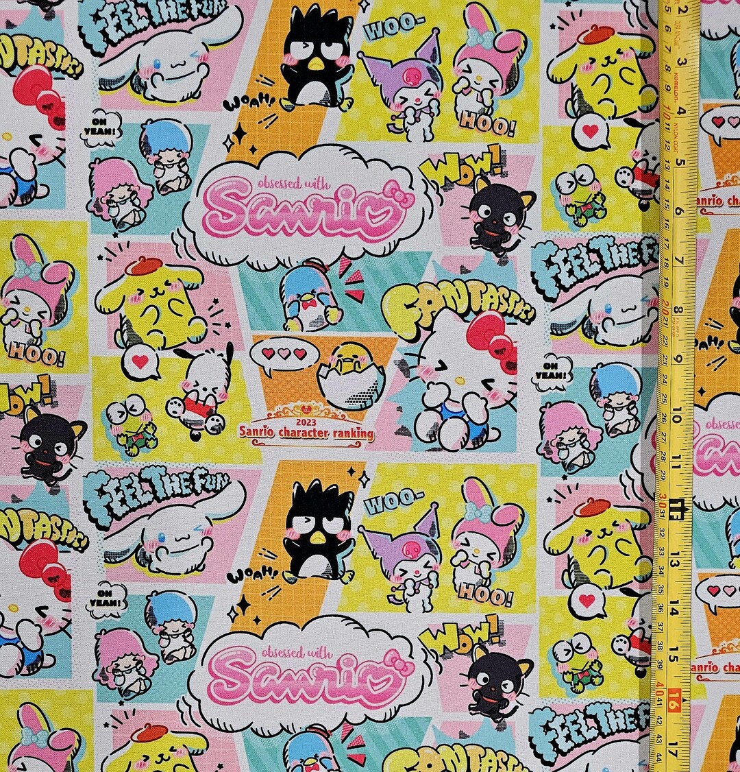 HK and Friends Obsession Collage Fabric 2 Size Selections: 18 X 58 and ...