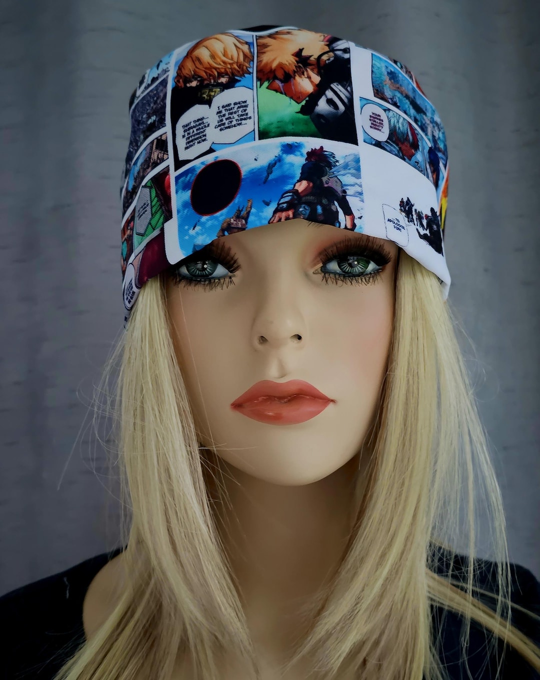 MHA Anime Colored Manga Medical Nurse Scrub Cap With 2 Size Selections ...