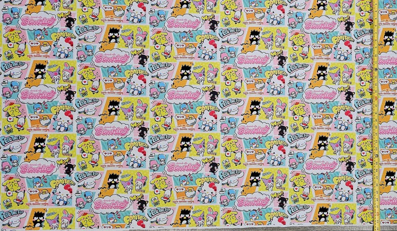 HK and Friends Obsession Collage Fabric ( 2 Size Selections: 18" X 58 ...