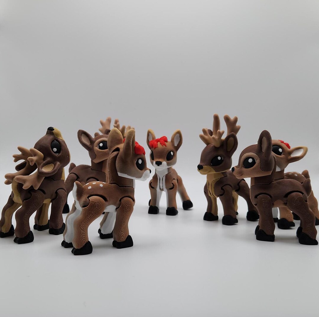 Articulating Reindeer - Etsy