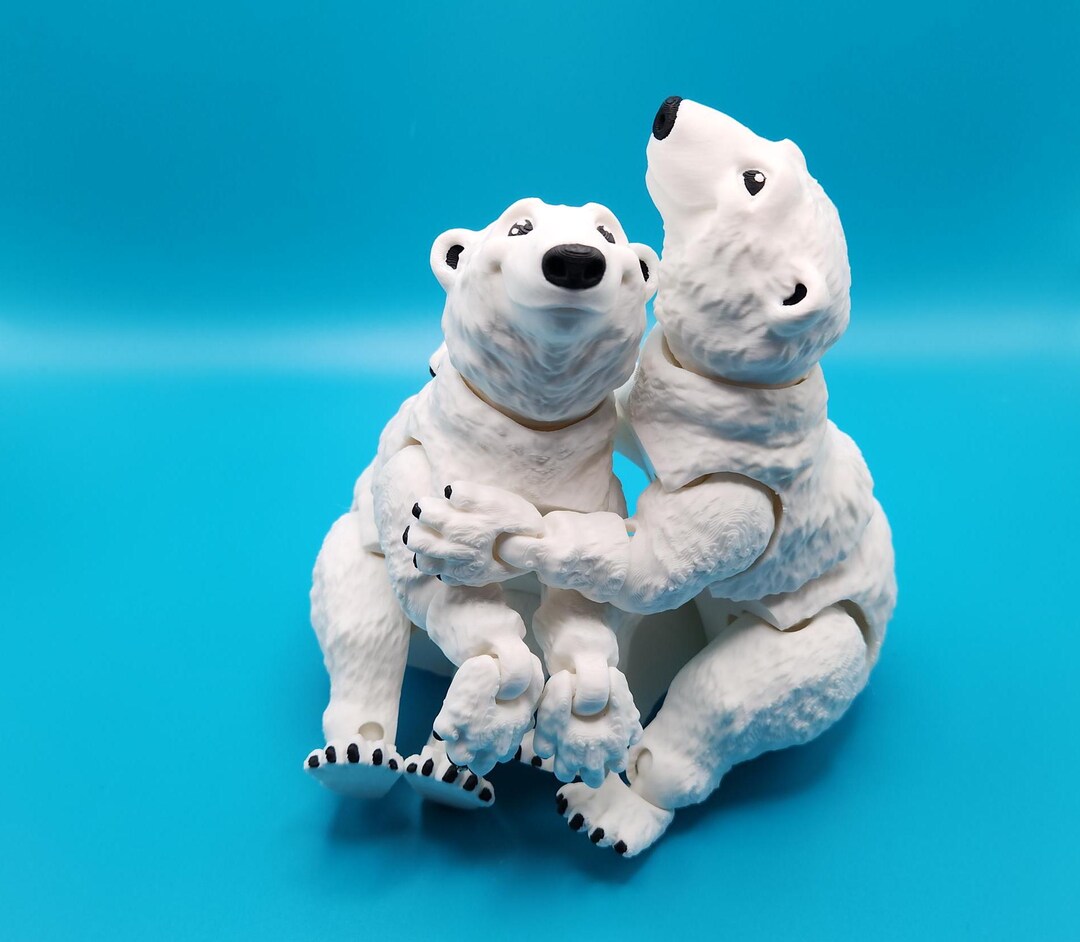 Articulating Polar Bear - Etsy