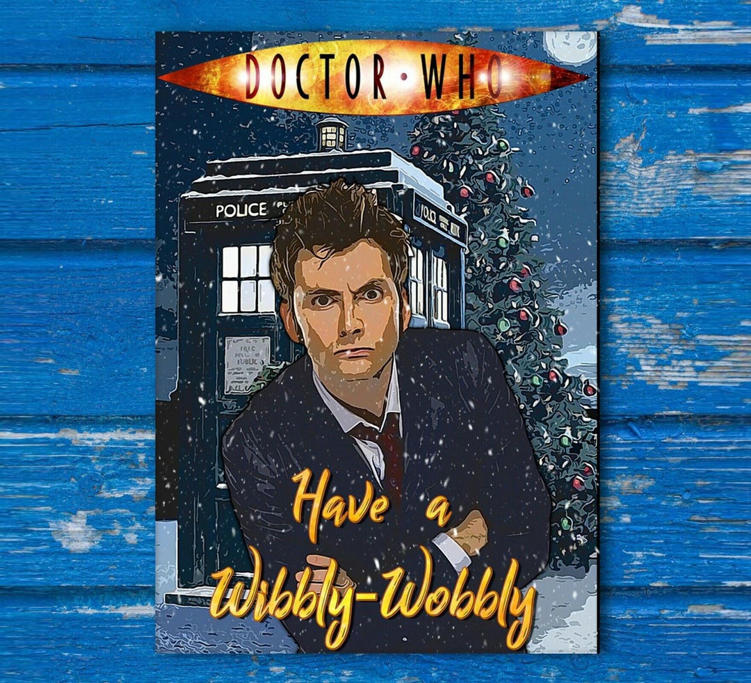 David Tennant, Doctor Who, Christmas Card. Wibbly-wobbly Timey-wimey ...