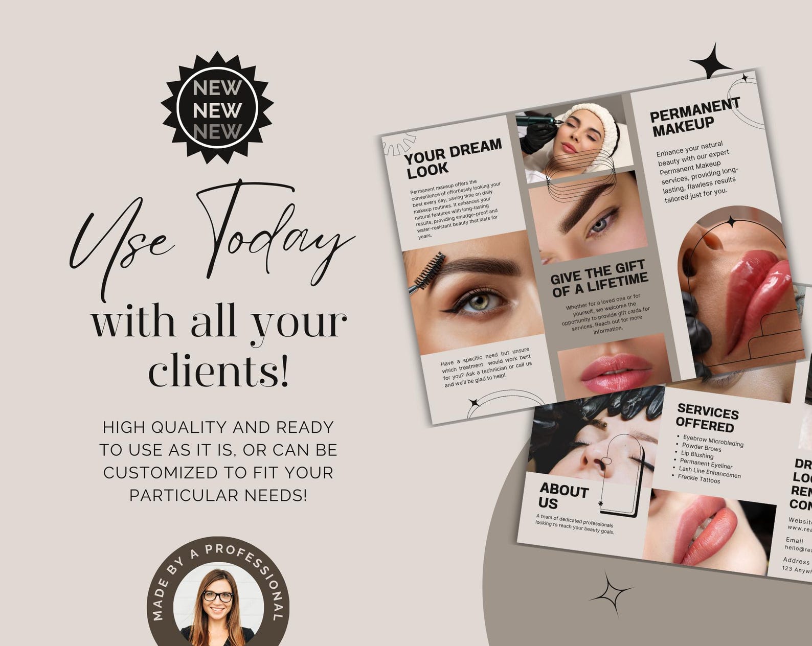 PMU Brochure, Permanent Makeup Brow Business, Lip Blushing ...