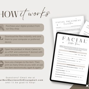 Facial Forms Bundle for Estheticians and Med Spas: Consent Forms ...
