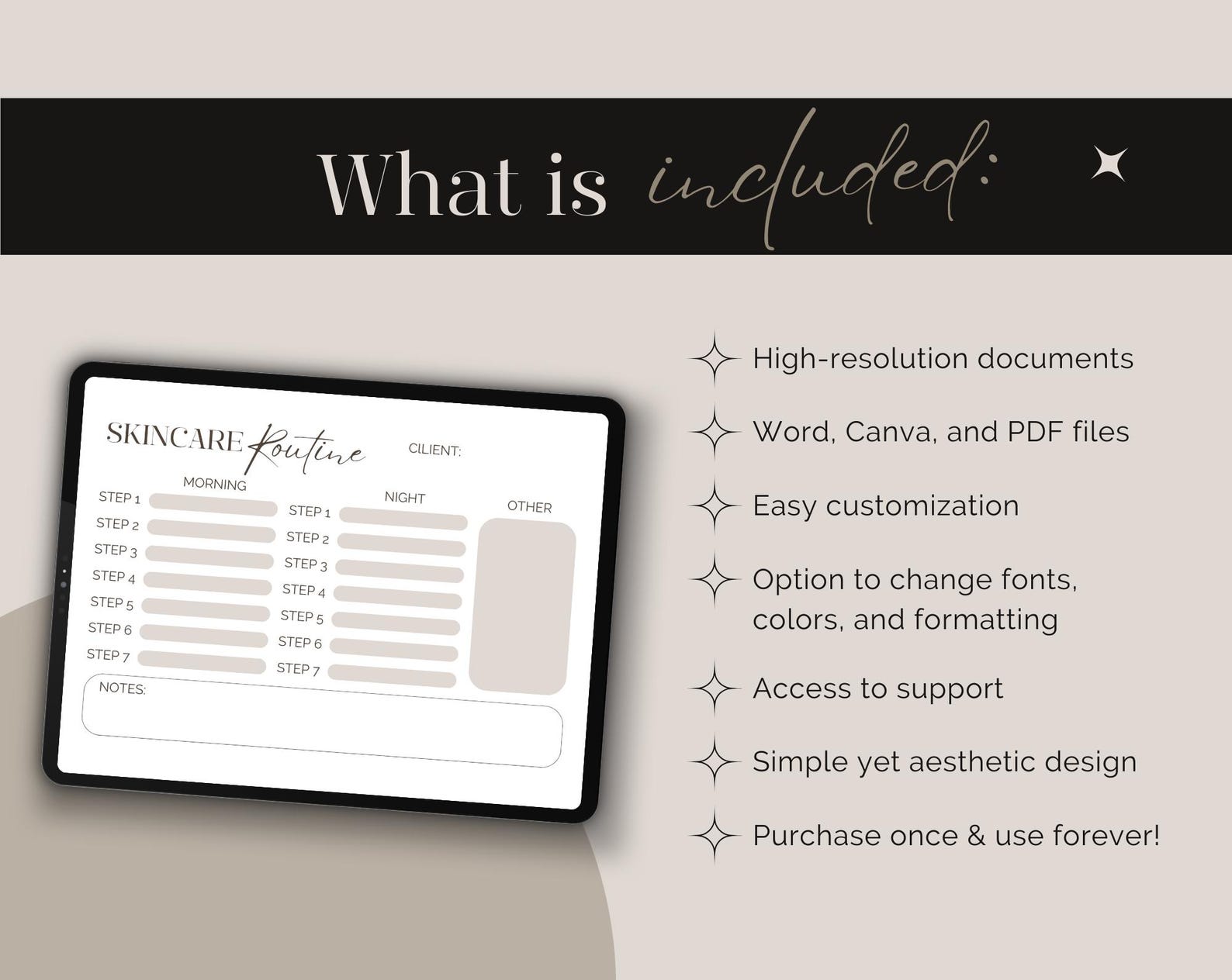 Skincare Regimen Card Template for Estheticians & Med Spas: Editable ...