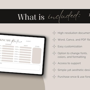 Skincare Regimen Card Template for Estheticians & Med Spas: Editable ...