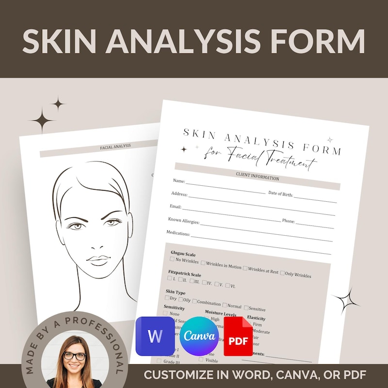 Skin Analysis Form - Etsy