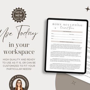 Body Sculpting Consent Form for Estheticians and Medspas, Instant ...