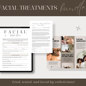 Facial Forms Bundle for Estheticians and Med Spas: Consent Forms ...