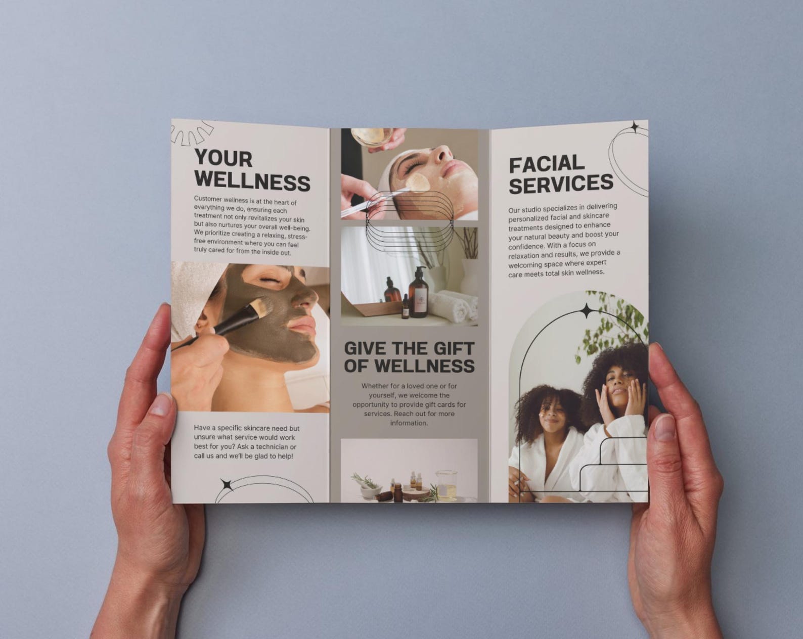 Facial Brochure, Facial Treatments Flyer, Facial Forms, Poster ...