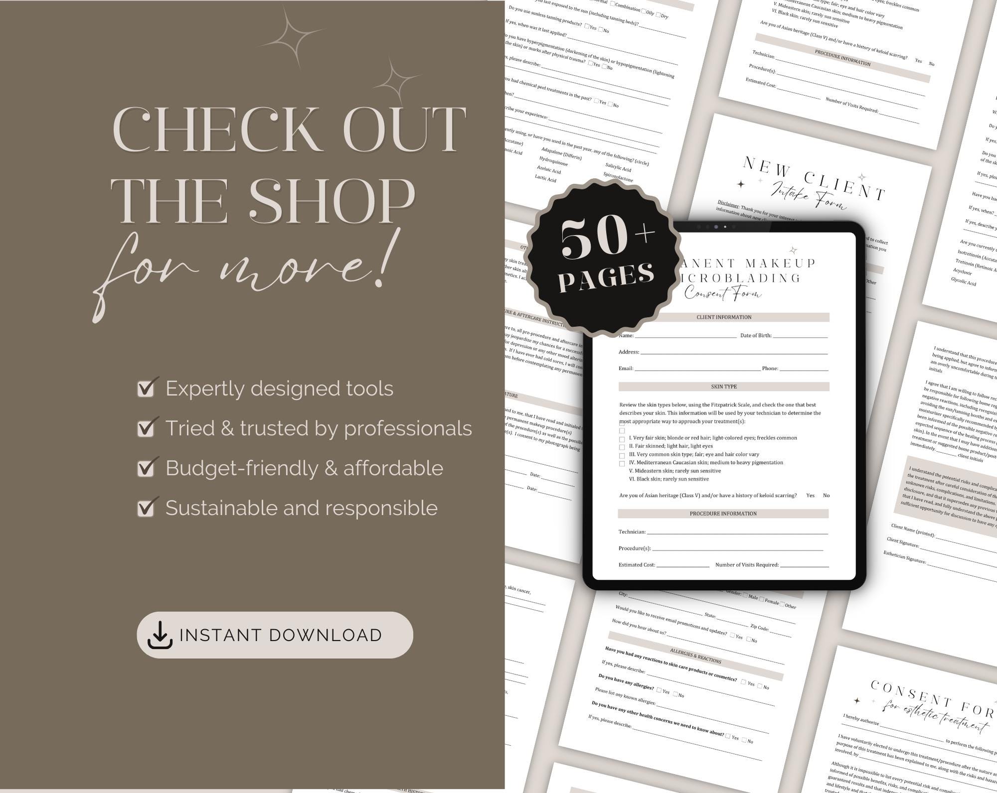 Skincare Regimen Card Template for Estheticians & Med Spas: Editable ...